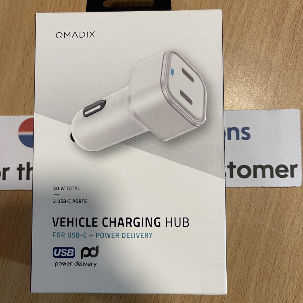 Qmadix 40W Dual USB-C PD Car Charger - Qubit ICT Solutions Kenya